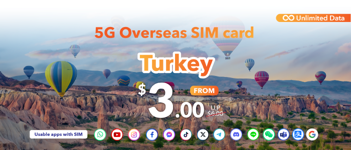 Turkey Prepaid Sim Card - [3GB] Total High Speed; Unlimited Data - 30 ...
